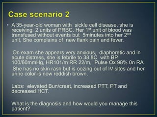 Blood components and transfusion reactions | PPT
