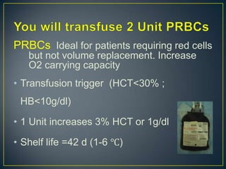 Blood components and transfusion reactions | PPT