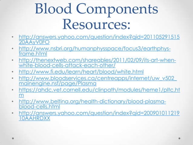 Blood components case study presentation july 2013 | PPTX