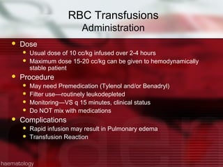 Blood components dosage_and_their_administration fkh1 | PPT