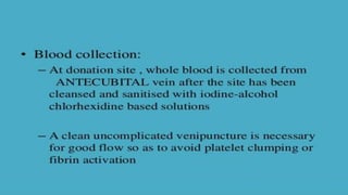 Blood component separation | PPTX