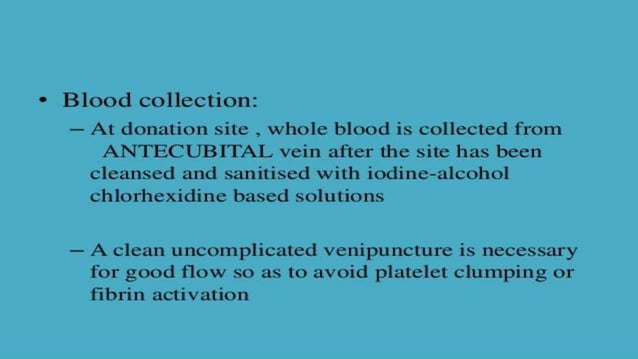Blood component separation | PPTX