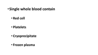 Blood component separation | PPTX