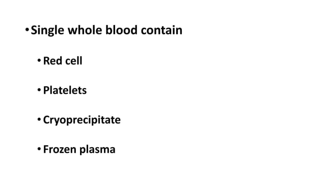 Blood component separation | PPTX