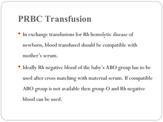 blood components @ neonates.ppt blood transfusion guidelines | PPT
