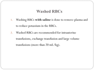 blood components @ neonates.ppt blood transfusion guidelines | PPT