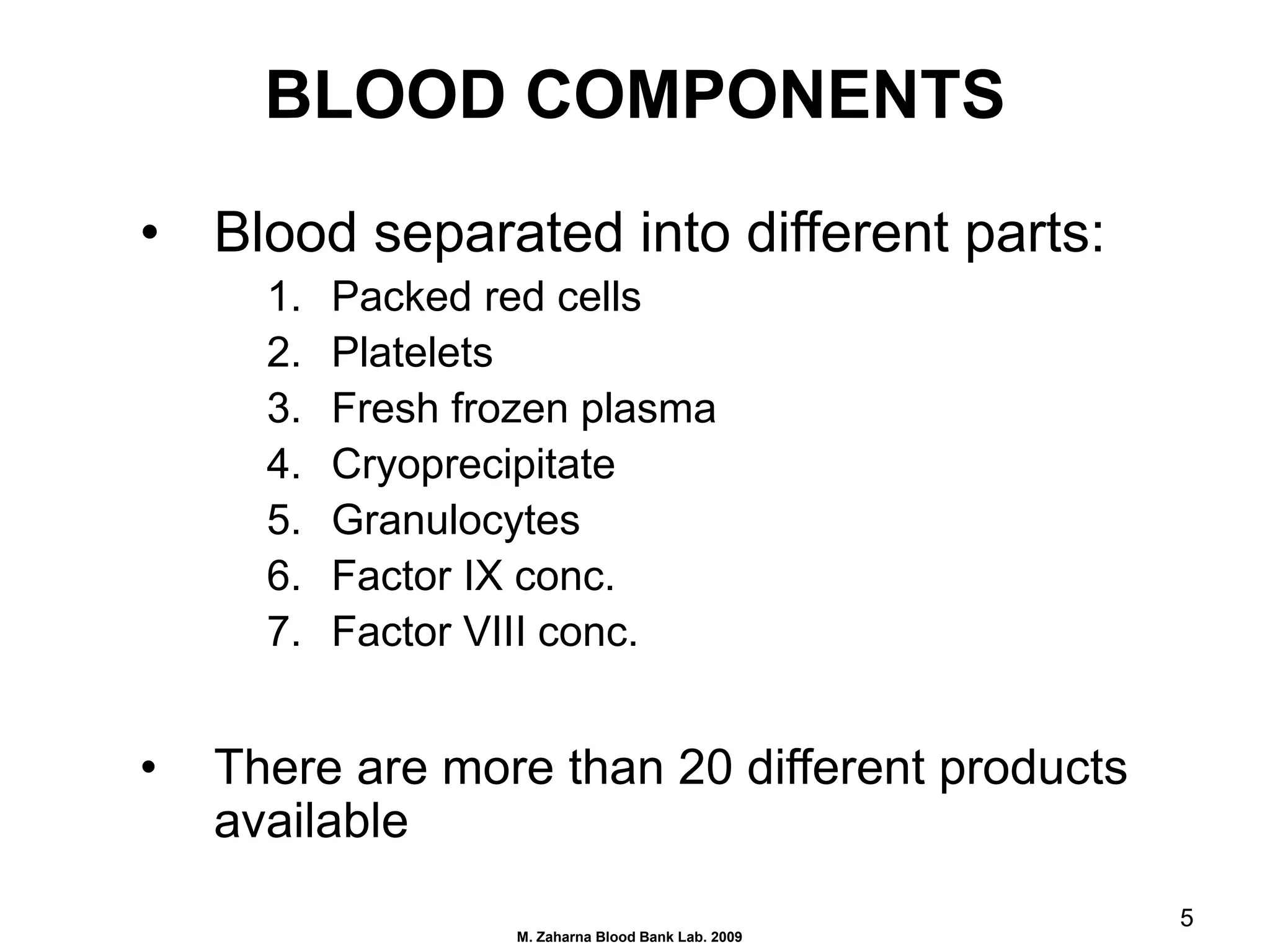 Blood components Plasma.ppt