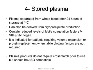 Blood components Plasma.ppt
