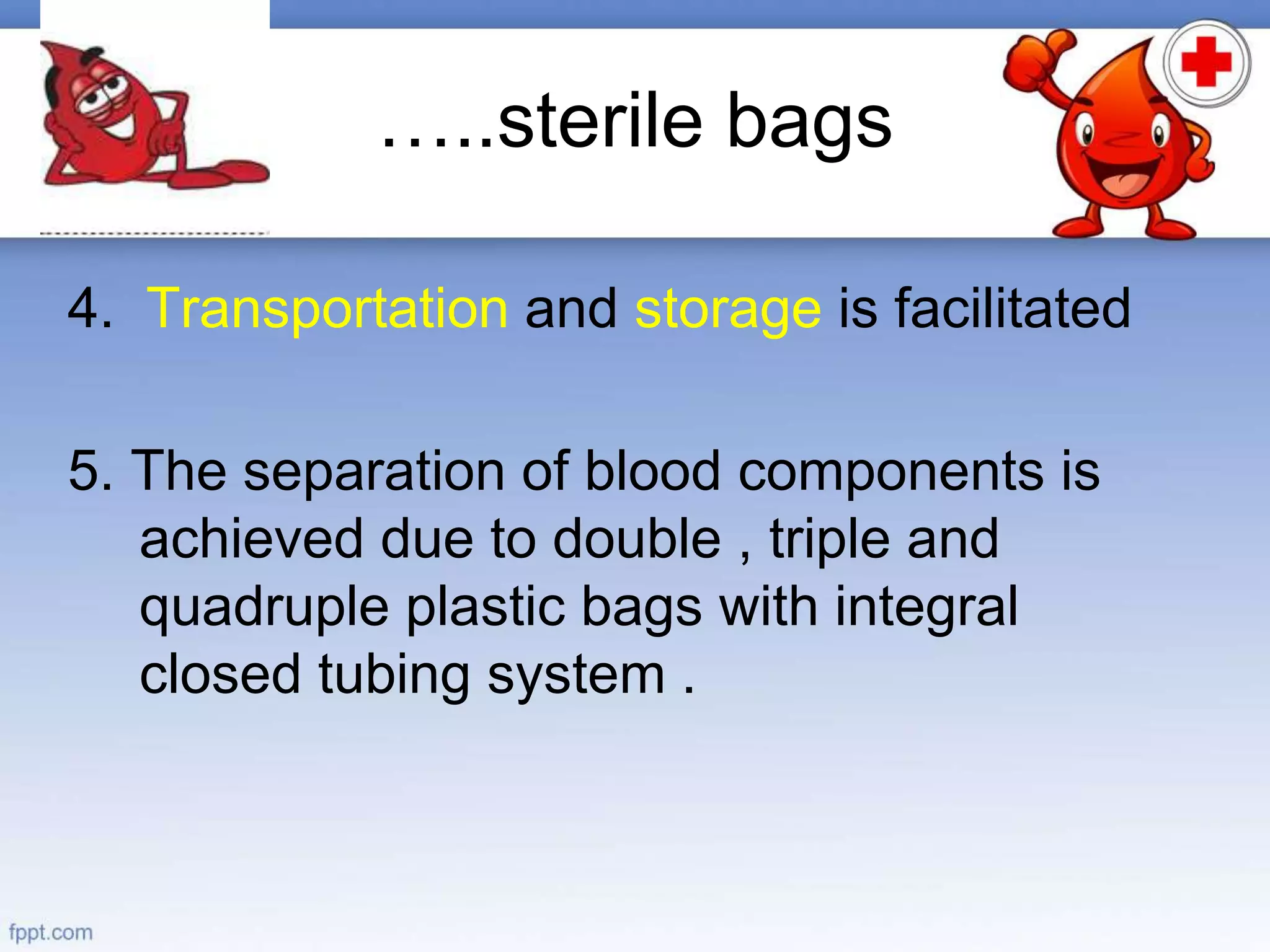 Blood components preparation | PPTX