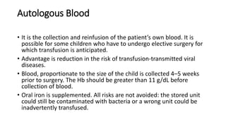Blood component theraphy | PPTX