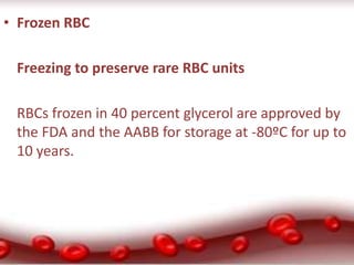 Blood component therapy | PPT