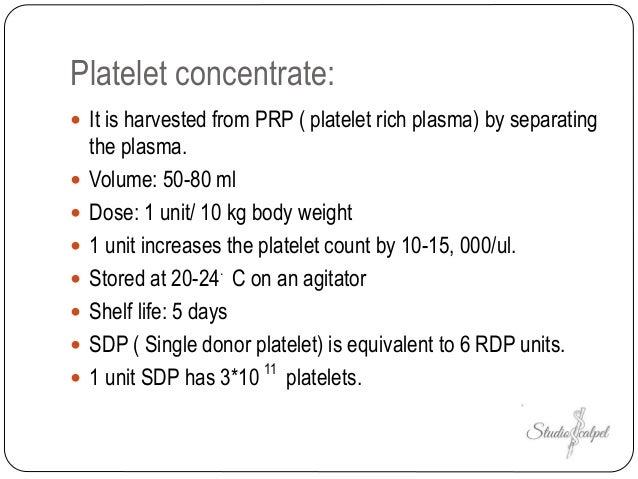Blood Component Therapy: What a clinician needs to know