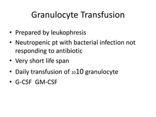 Blood Component Therapy | PPT