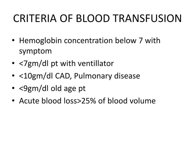 Blood Component Therapy | PPT