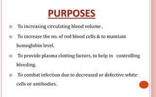Blood component therapy | PPTX