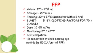 Blood component therapy.dr quiyum | PPTX