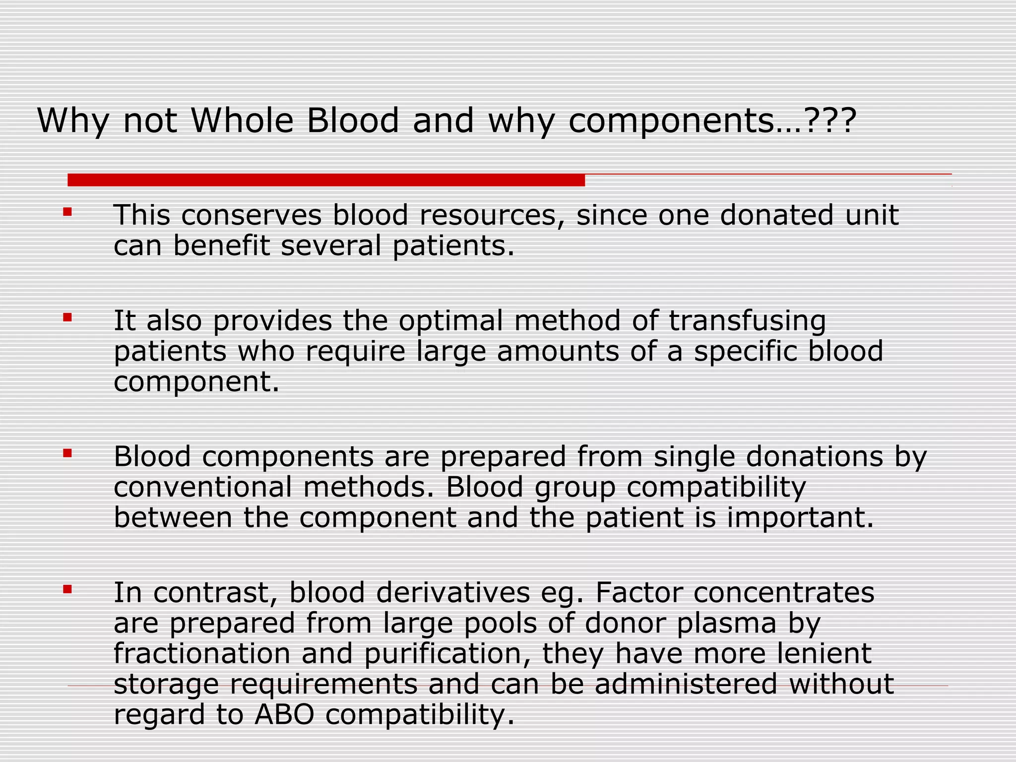 Blood component therapy aarti | PPT