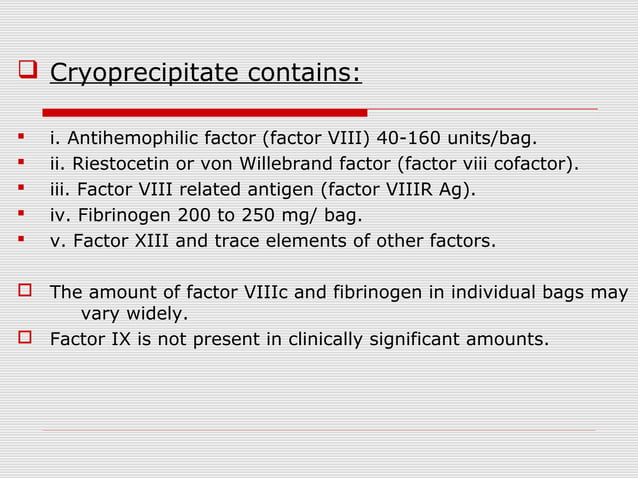 Blood component therapy aarti | PPT