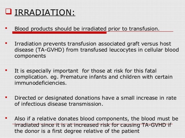 Blood component therapy aarti
