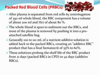 Packed Red Blood Cells