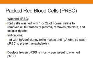 Blood component therapy and transfucion reactions | PDF