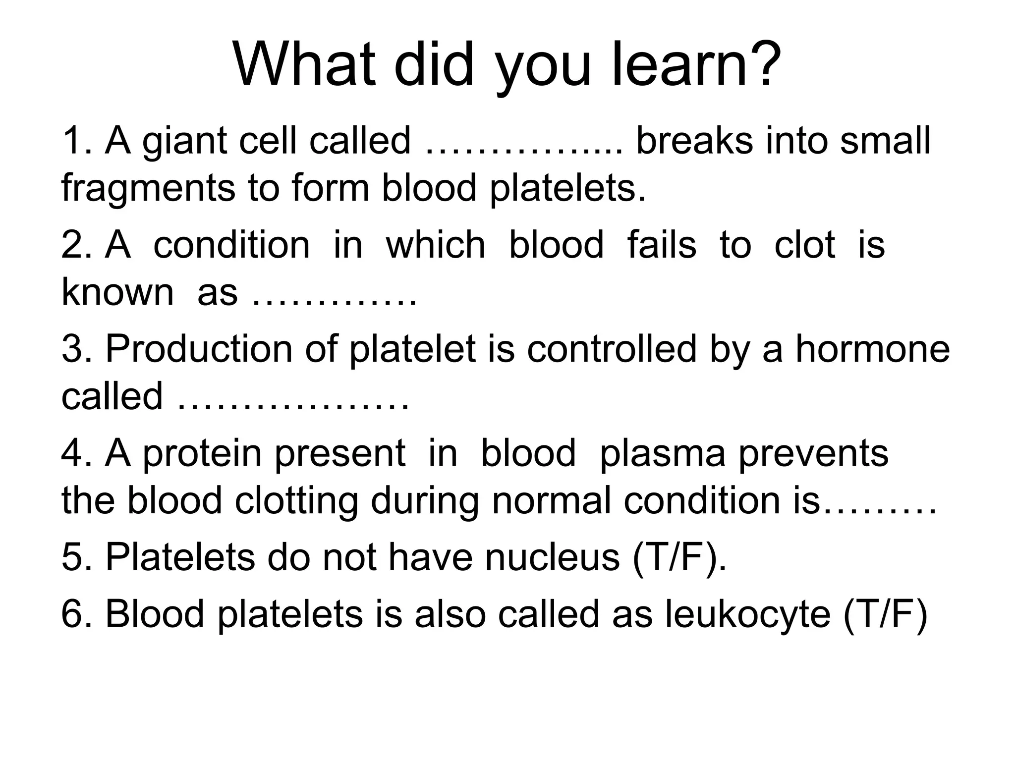 Blood composition and function | PPT