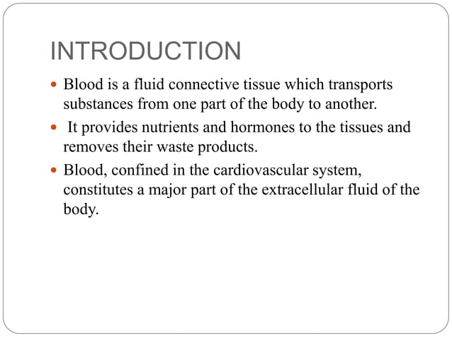 BLOOD COMPOSITION AND FUNCTION.pptx | Blood Disorders | Diseases and Conditions
