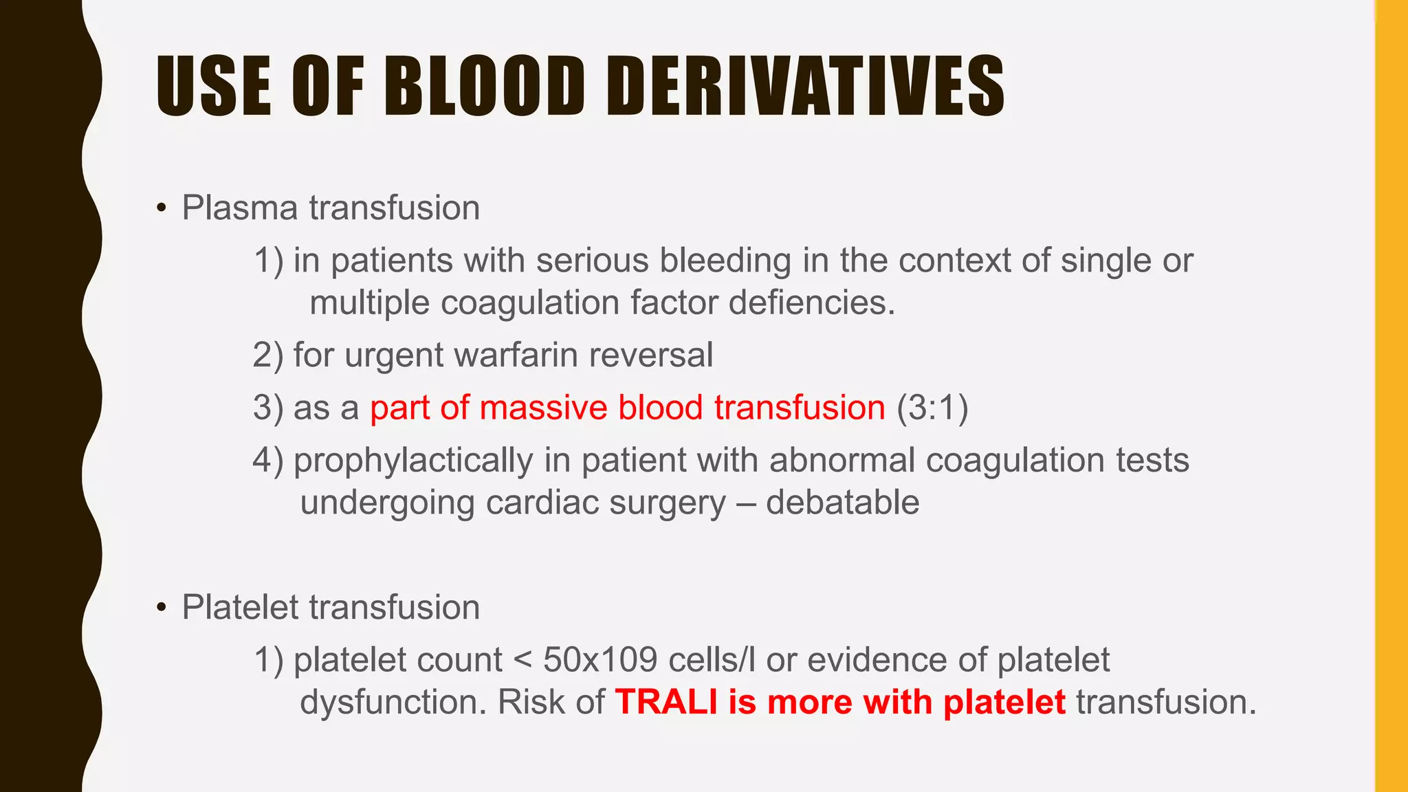 Blood conservation strategy | PPTX