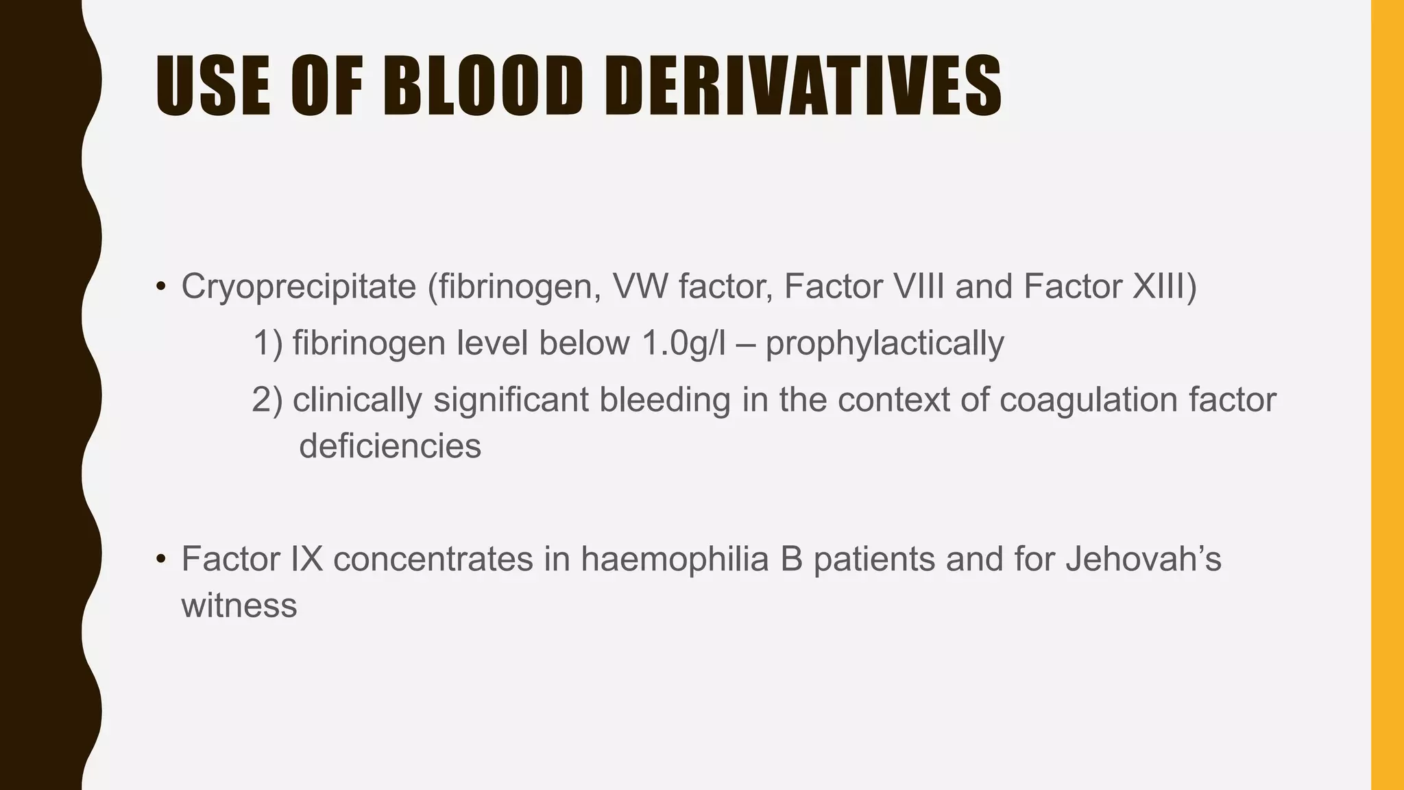 Blood conservation strategy | PPTX