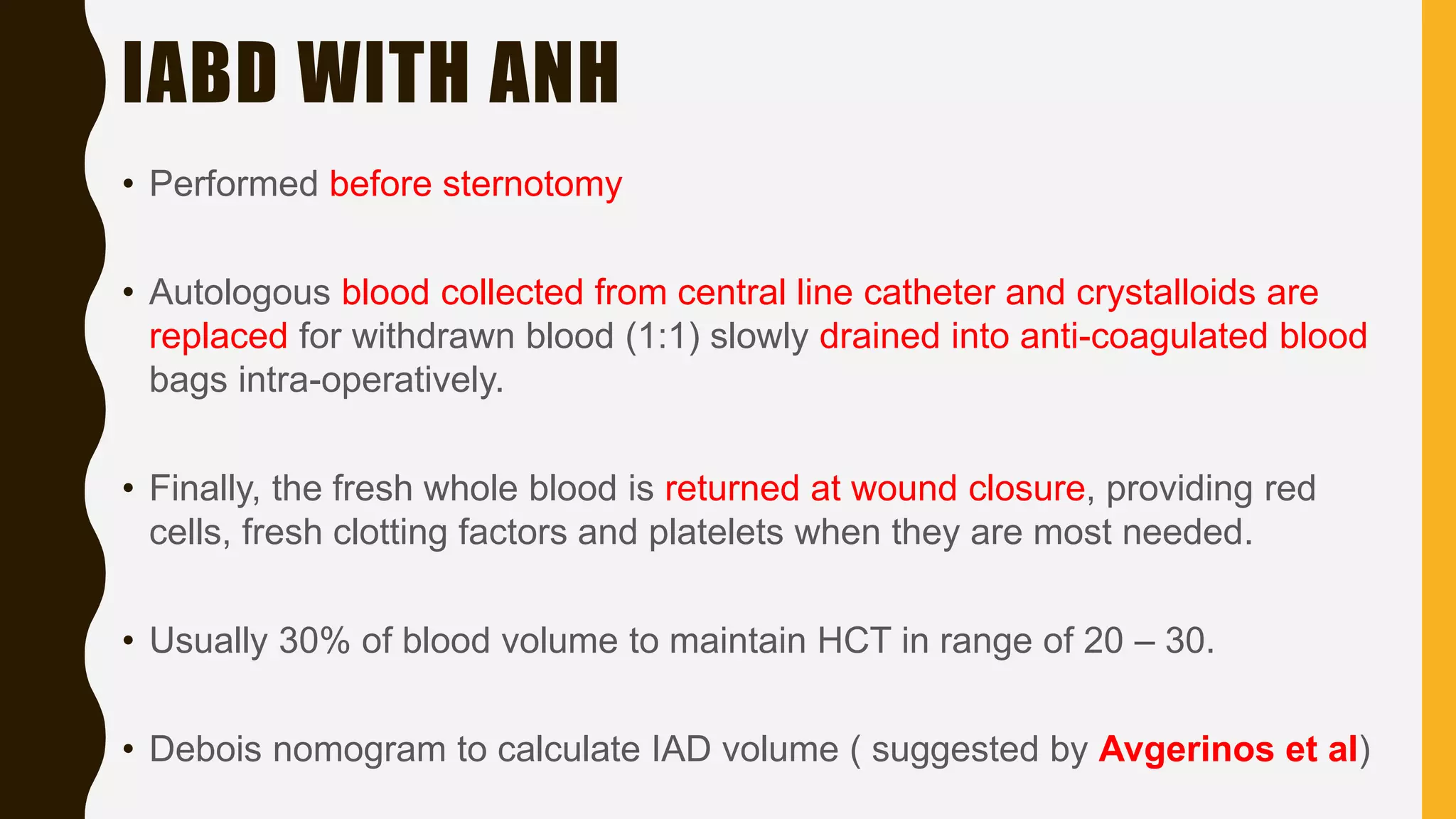 Blood conservation strategy | PPTX