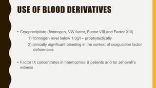 Blood conservation strategy | PPTX