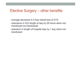 Bruce Cartwright: Blood Conservation | PDF