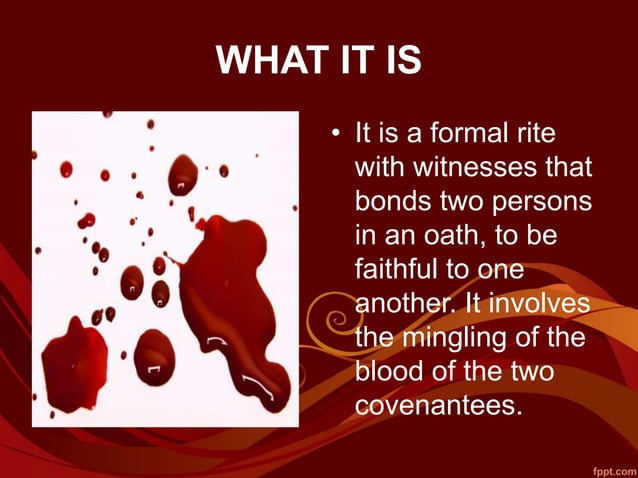 Blood covenant | PPT