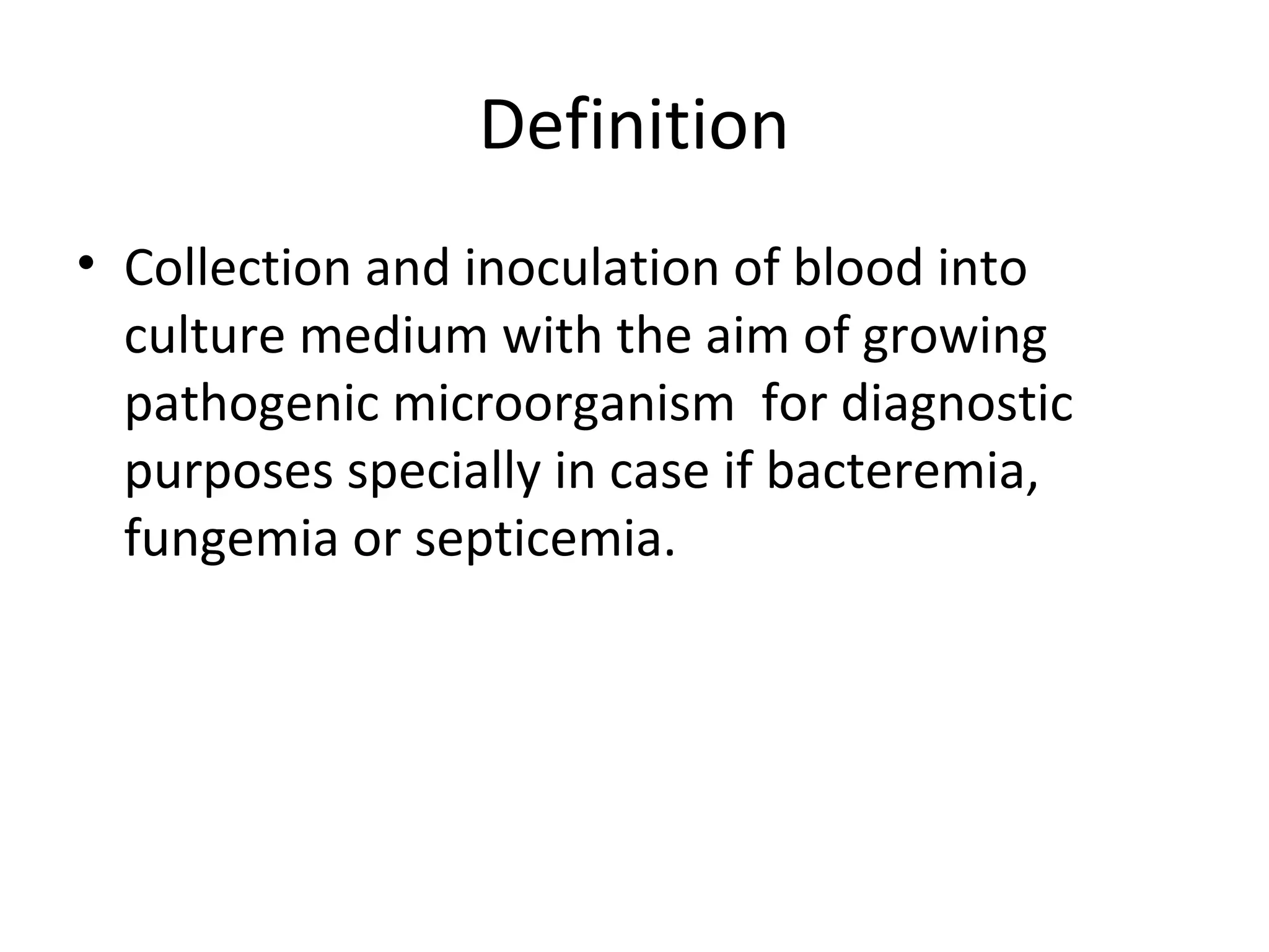 Blood culture | PPT