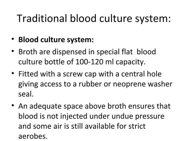 Blood culture | PPT
