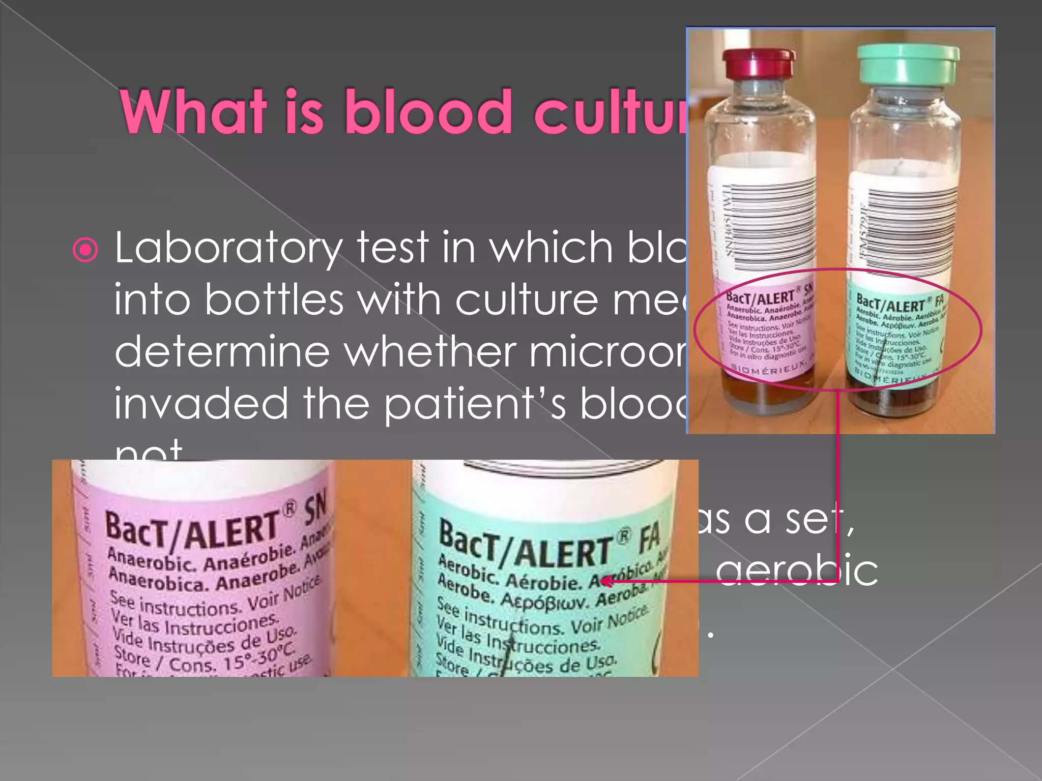 Blood culture analyzer | PPTX
