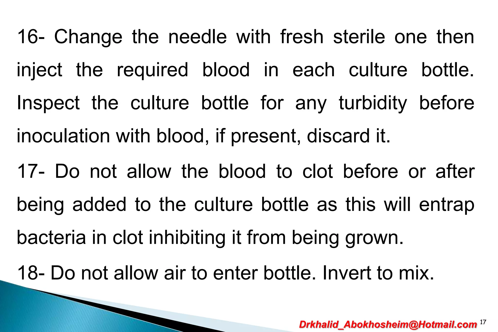 Blood culture contamination | PPT