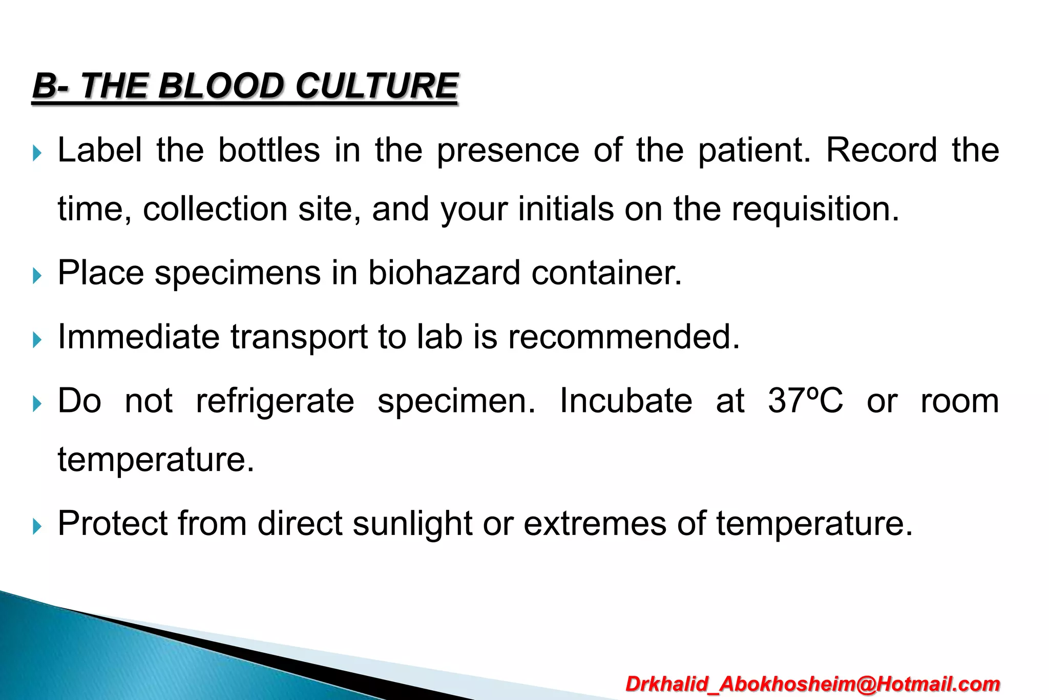 Blood culture contamination | PPT
