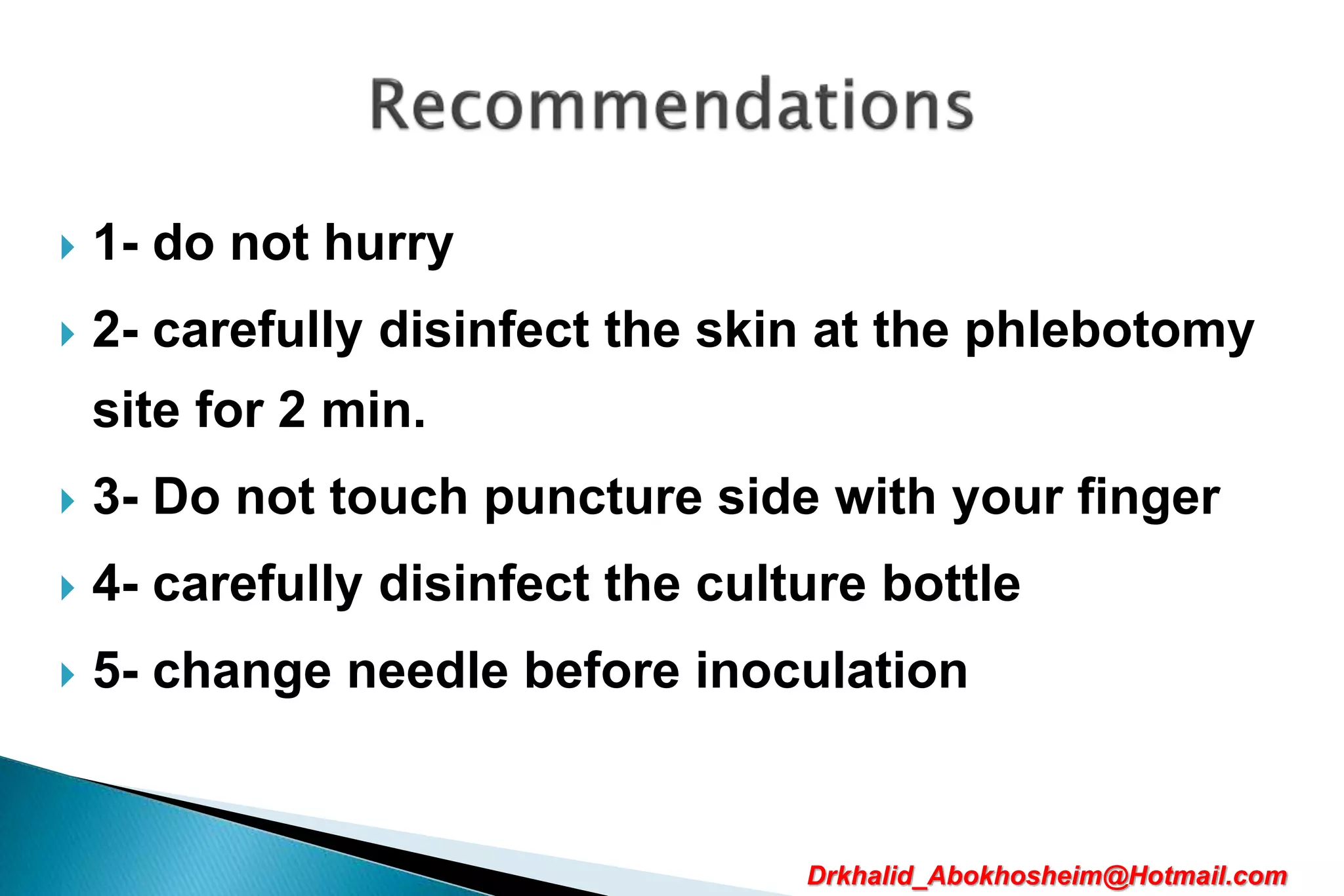 Blood culture contamination | PPT
