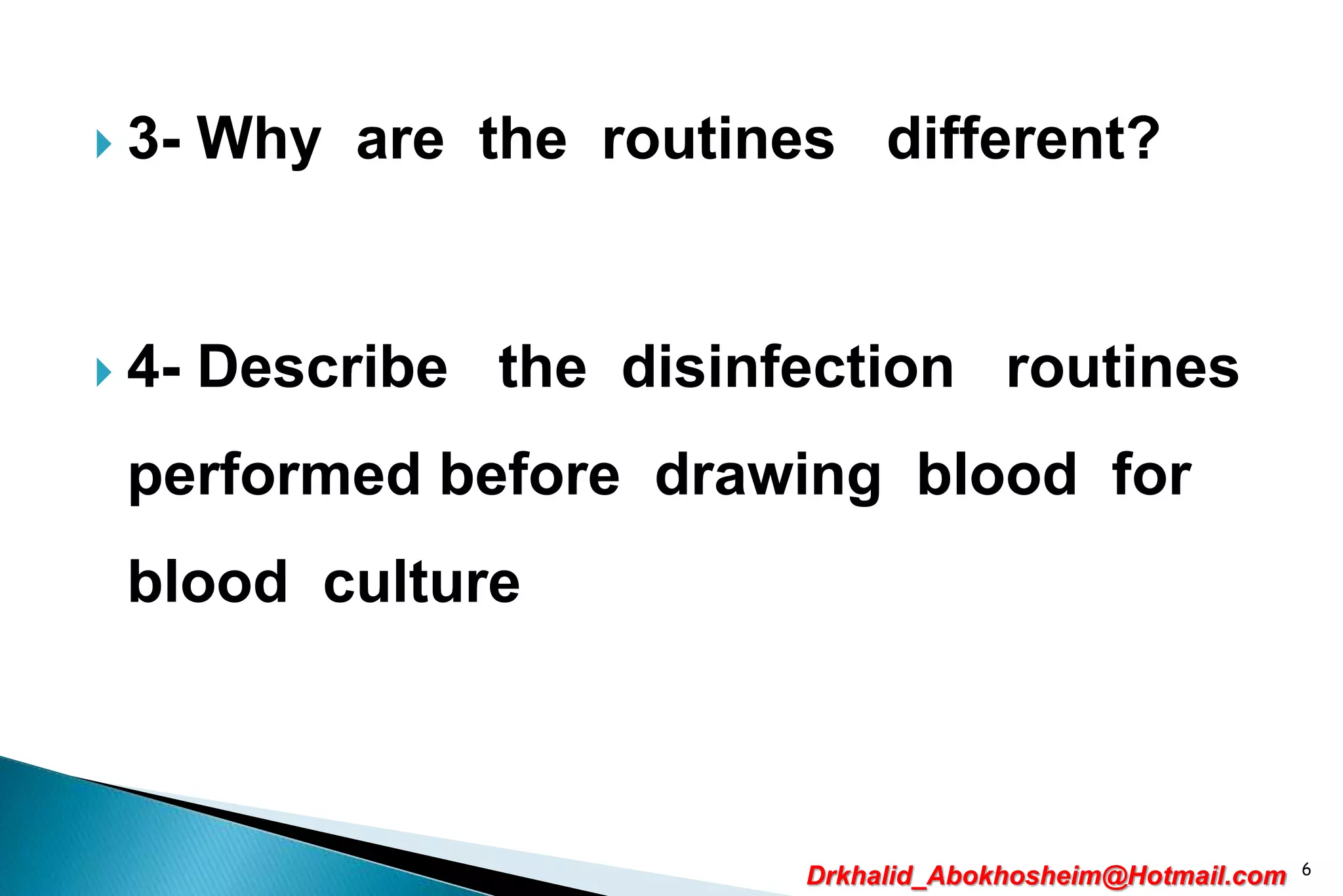 Blood culture contamination | PPT