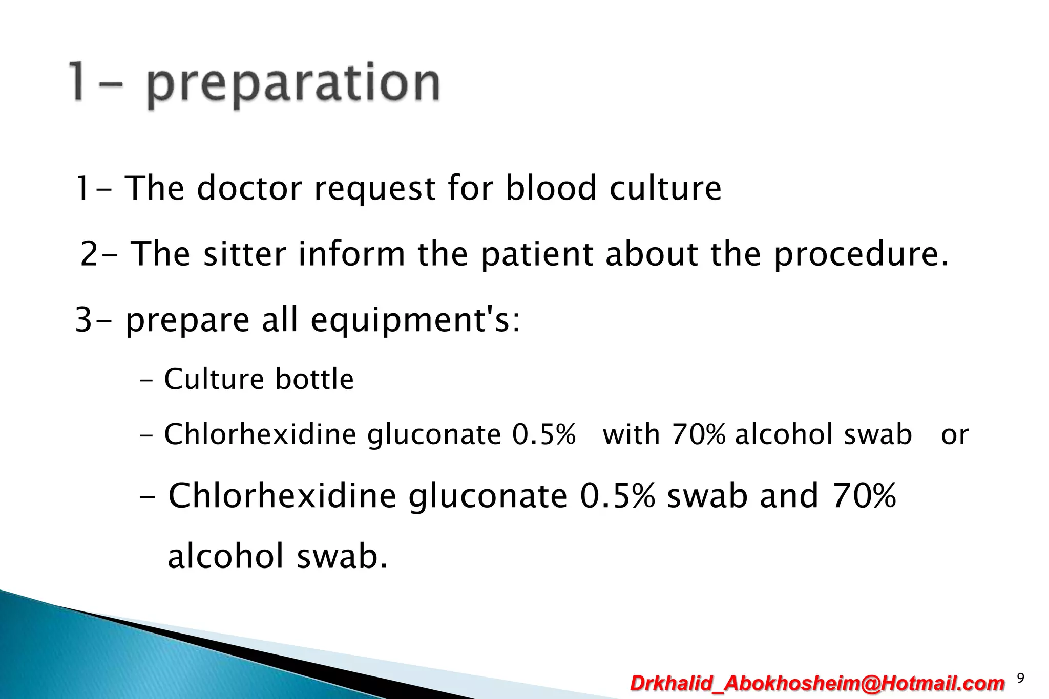 Blood culture contamination | PPT