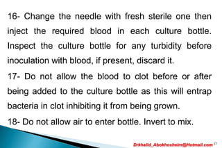 Blood culture contamination | PPT