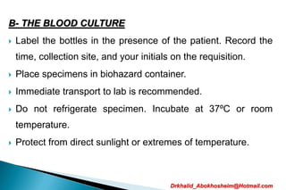 Blood culture contamination | PPT