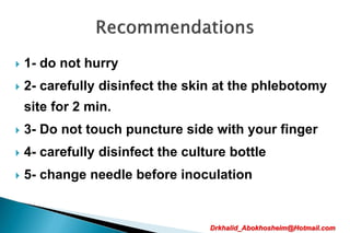 Blood culture contamination | PPT