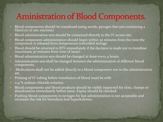 BLOOD TRANSFUSION | PPTX