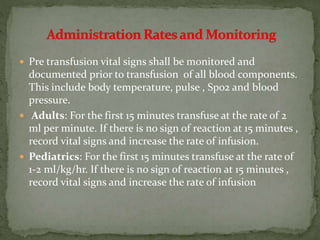 BLOOD TRANSFUSION | PPTX