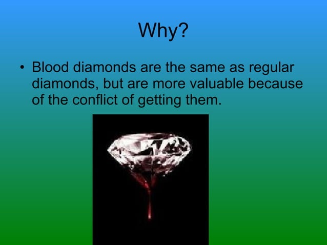 Blood diamonds for social studies | PPT