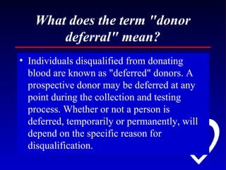 Blood donation | PPT