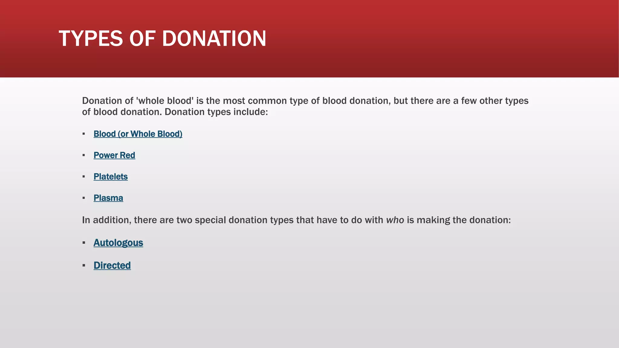 Blood donation | PPTX