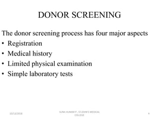Blood donation | PPTX